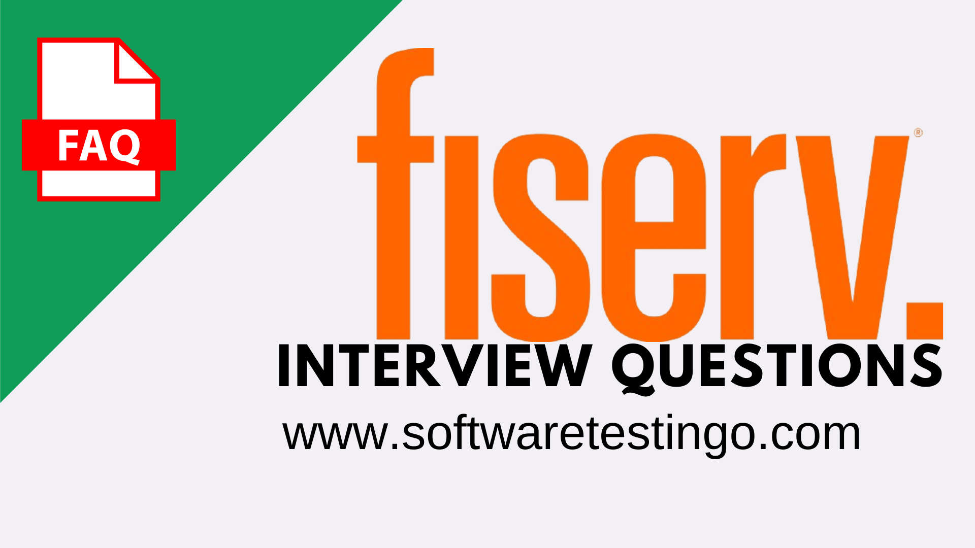 Fiserv Chennai Java Selenium Interview Question Update 2024 Fiserv Chennai Java Selenium Interview Question Update 2024