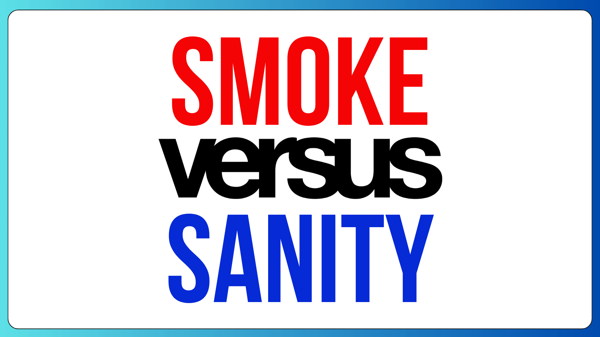 Smoke VS Sanity Testing Diff. Real Time New Example 2024