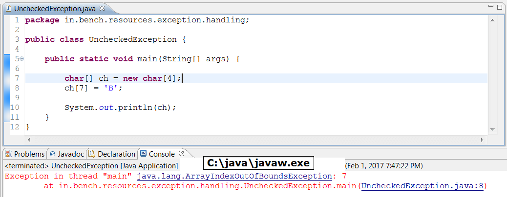 Checked Exception Vs Unchecked Exception Handling Java2024