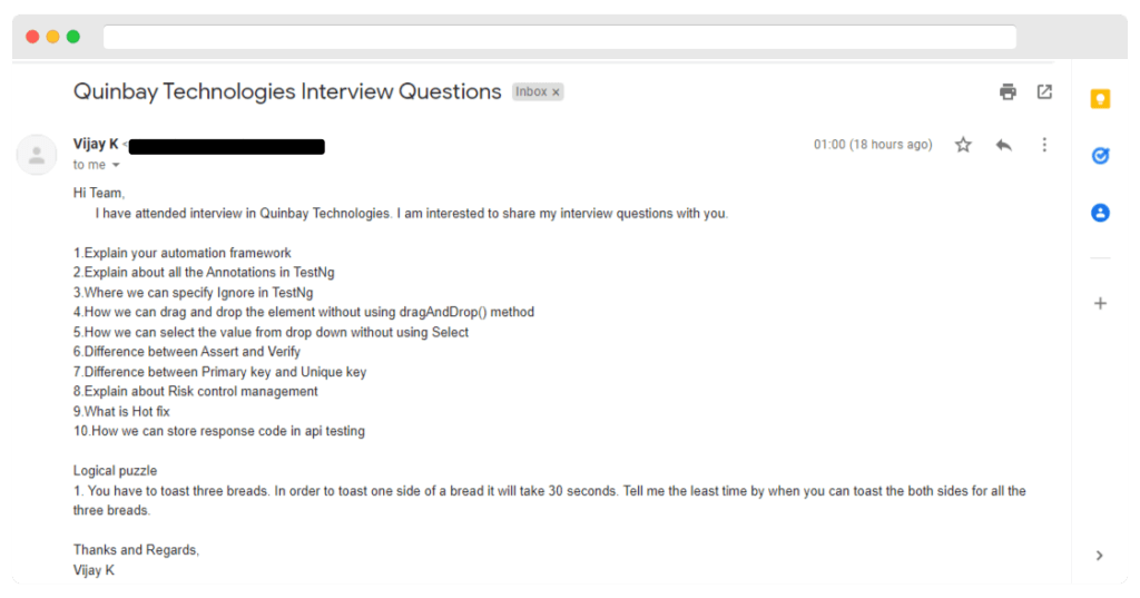 Quinbay Technologies Bangalore Interview Questions 2024 Quinbay Technologies Bangalore Interview Questions 2024