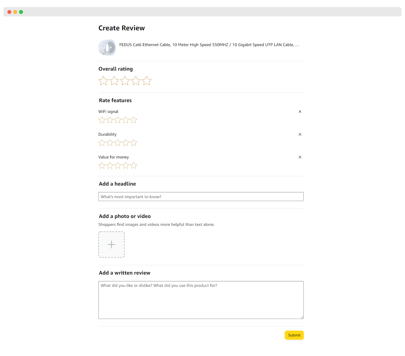 Easy Amazon Review Page Test Cases Example [2023]