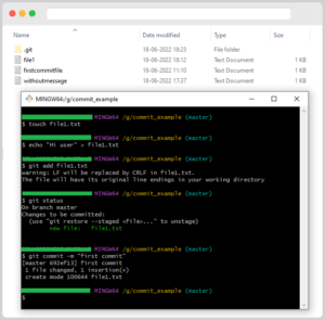 Git Commit Command List