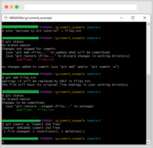 Git Commit Command List