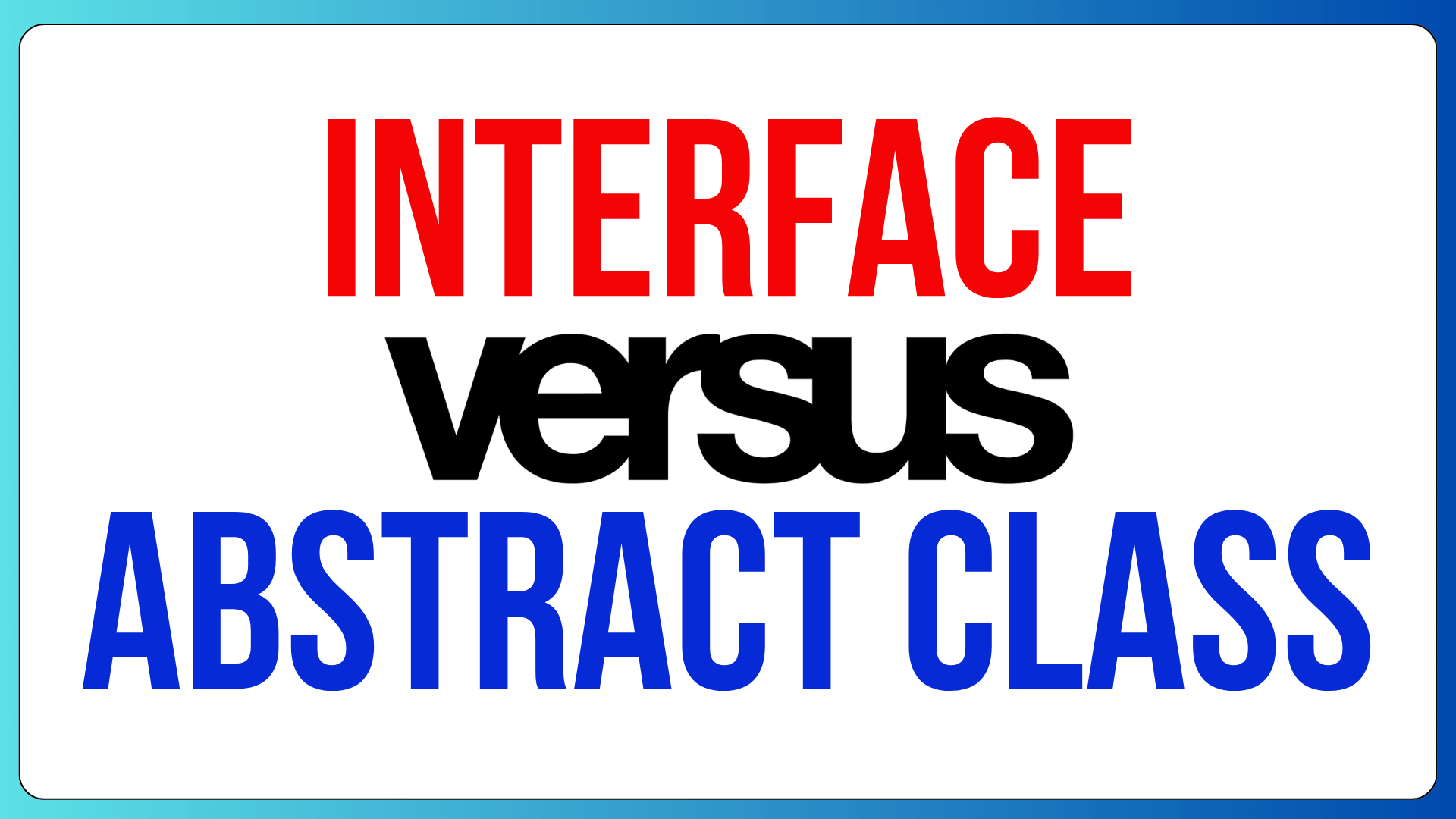 Interface Vs Abstract Class Difference In Java Details 2024